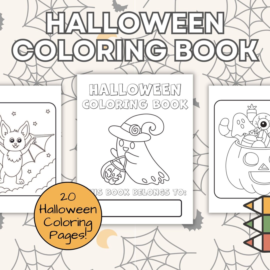 Halloween Coloring Pages - 20 Printable Coloring Pages for Kids ...