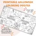 Kids Halloween Coloring Poster: Party Activity (digital Download) - Etsy