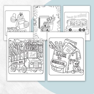Back to School Coloring Book for Kids | Printable Back to School ...