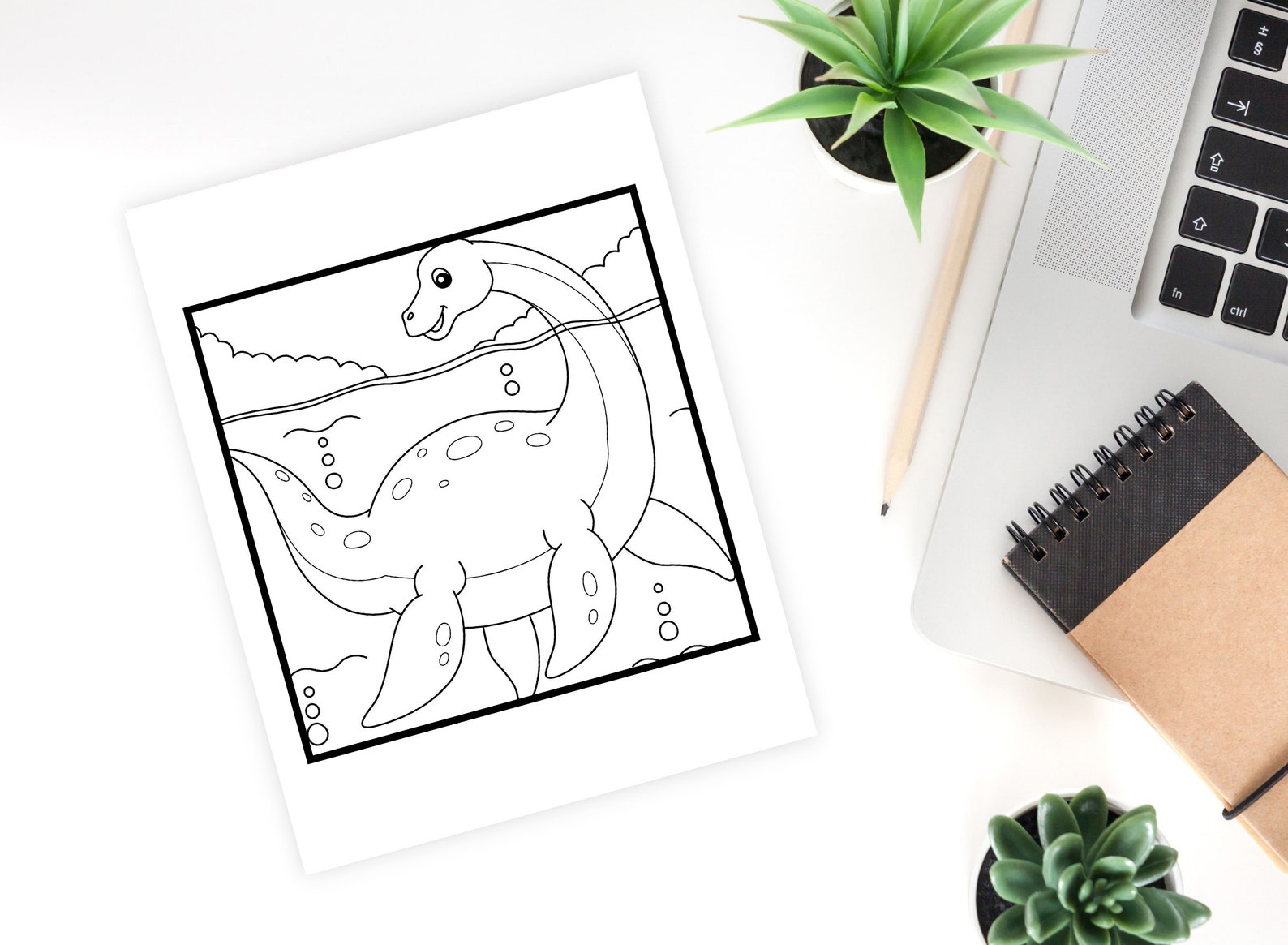 Digital Dinosaur Coloring Book for Kids | Printable Dinosaur Coloring ...