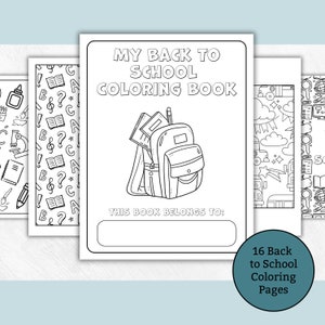 Back to School Coloring Book for Kids | Printable Back to School ...