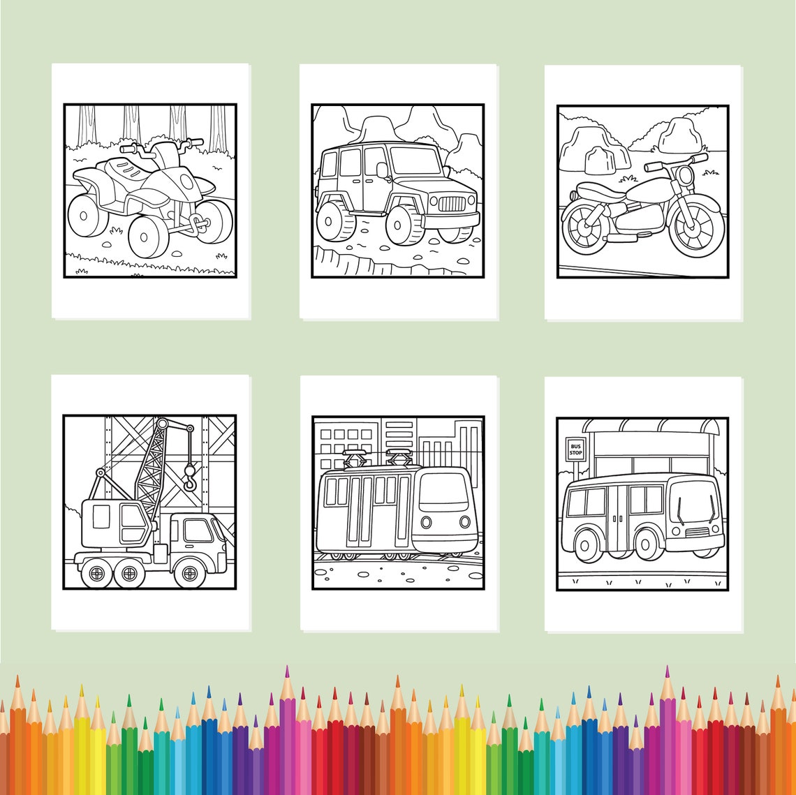 Printable Kids Vehicles Coloring Pages - 15 Printable Coloring Pages ...