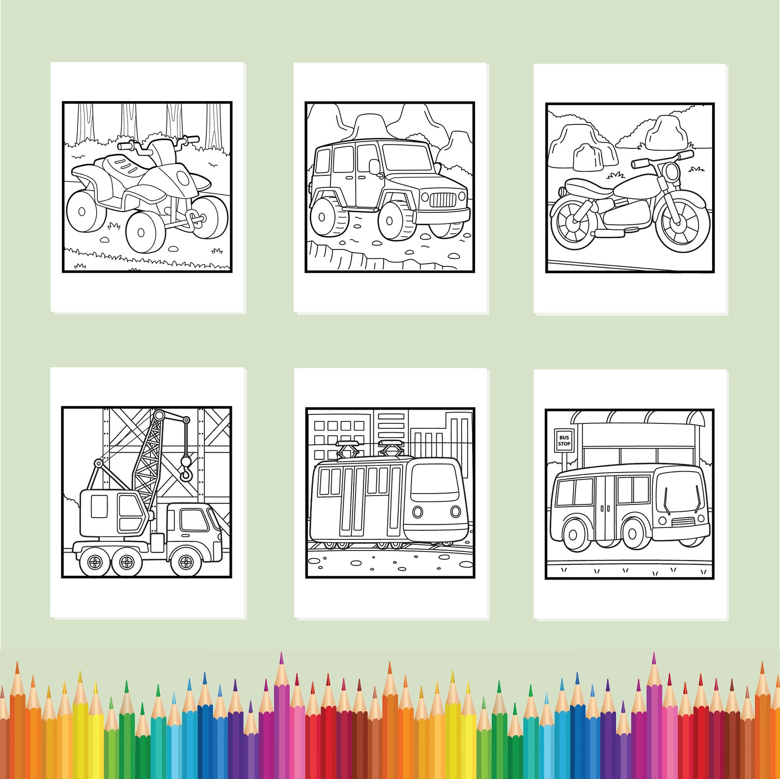 Printable Kids Vehicles Coloring Pages - 15 Printable Coloring Pages ...