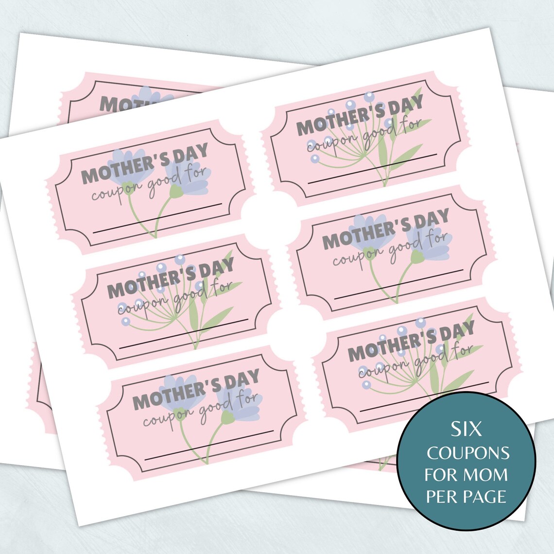 Printable Mother's Day Coupons From Kids | Printable Gifts for Mom ...