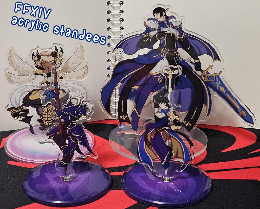 Aymeric and Estinien - Final Fantasy XIV Acrylic Standees - Etsy
