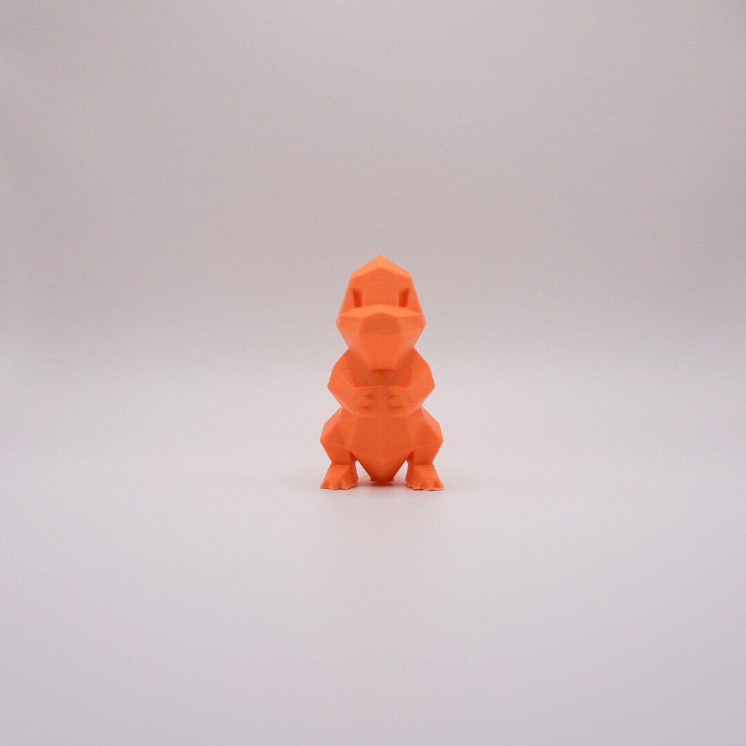 Mini Low Poly Charmander Figurine - Etsy