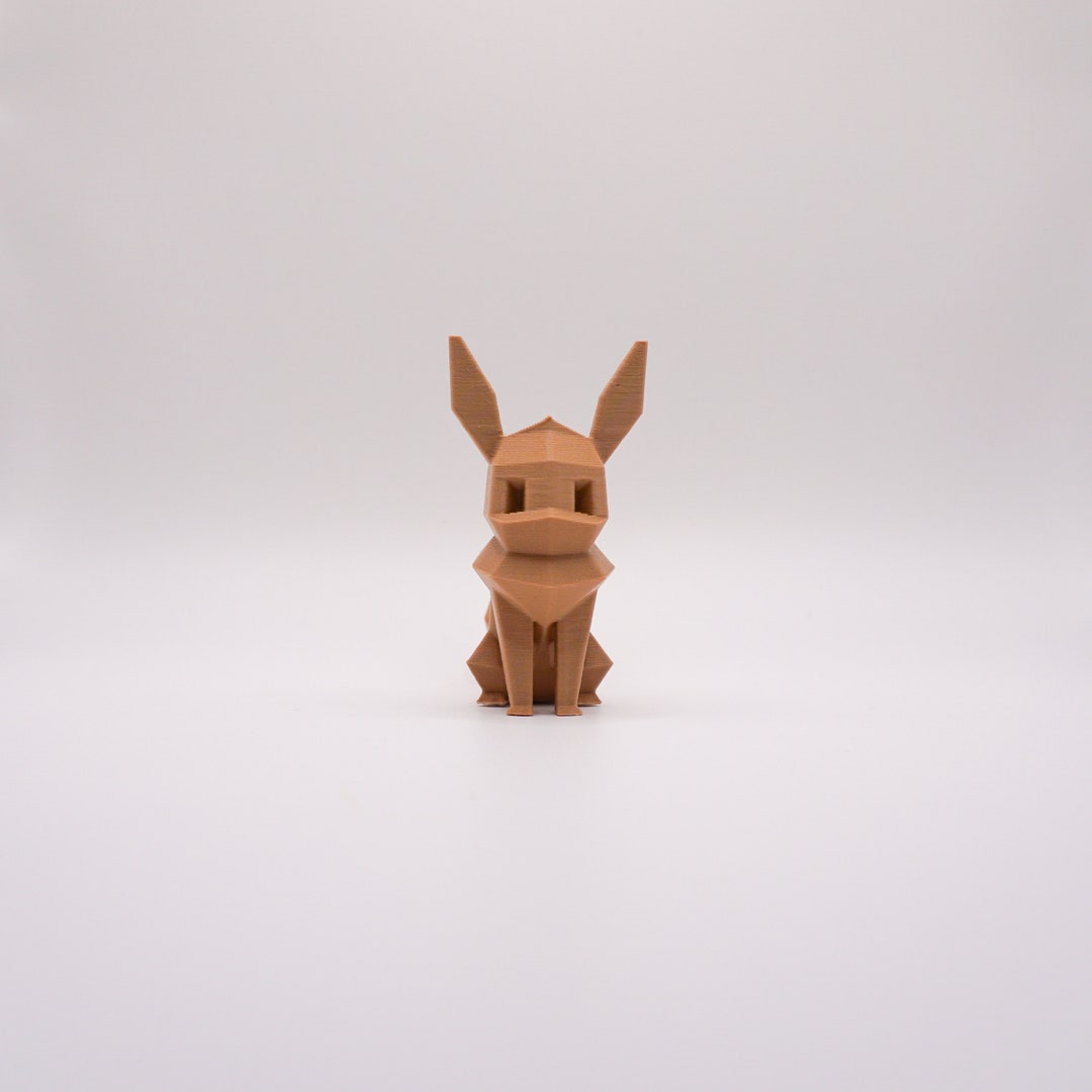 Mini Low Poly Eevee Figurine - Etsy