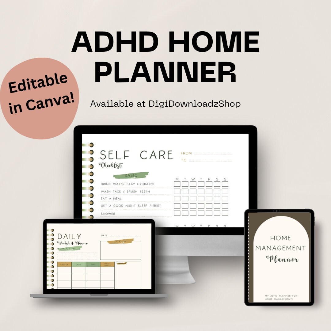 ADHD Digital Planner made by an Adhder for Ipad Goodnotes - Etsy