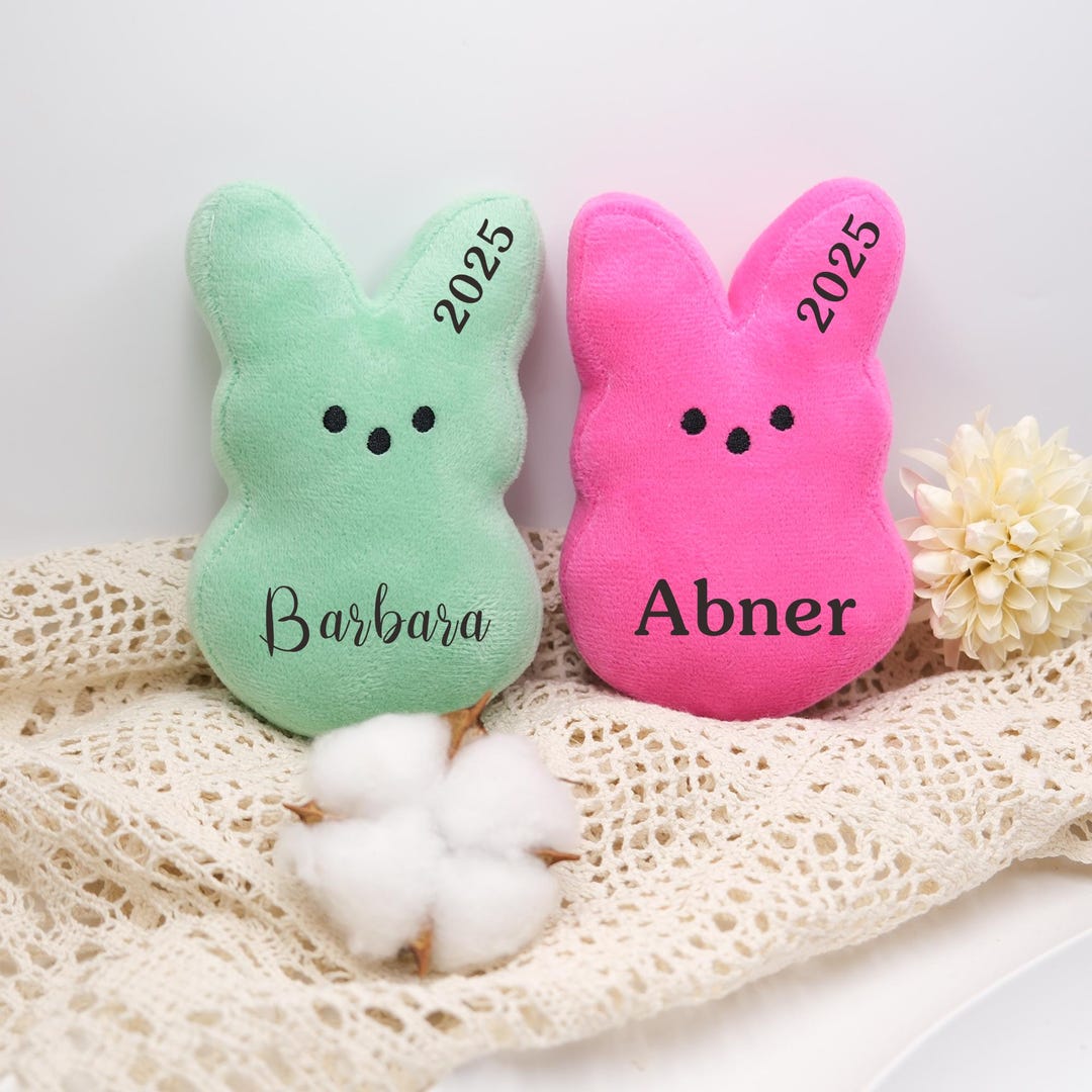 Easter Peeps Bunny Plush Toy,custom Peeps Bunnies,mini Peeps Plush Doll ...