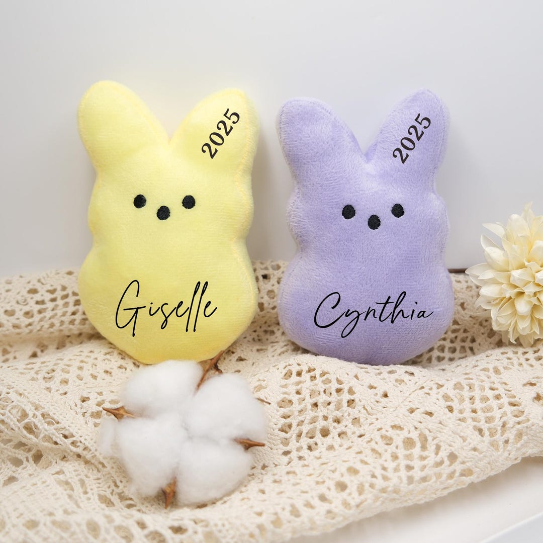 Easter Peeps Bunny Plush Toy,custom Peeps Bunnies,mini Peeps Plush Doll ...