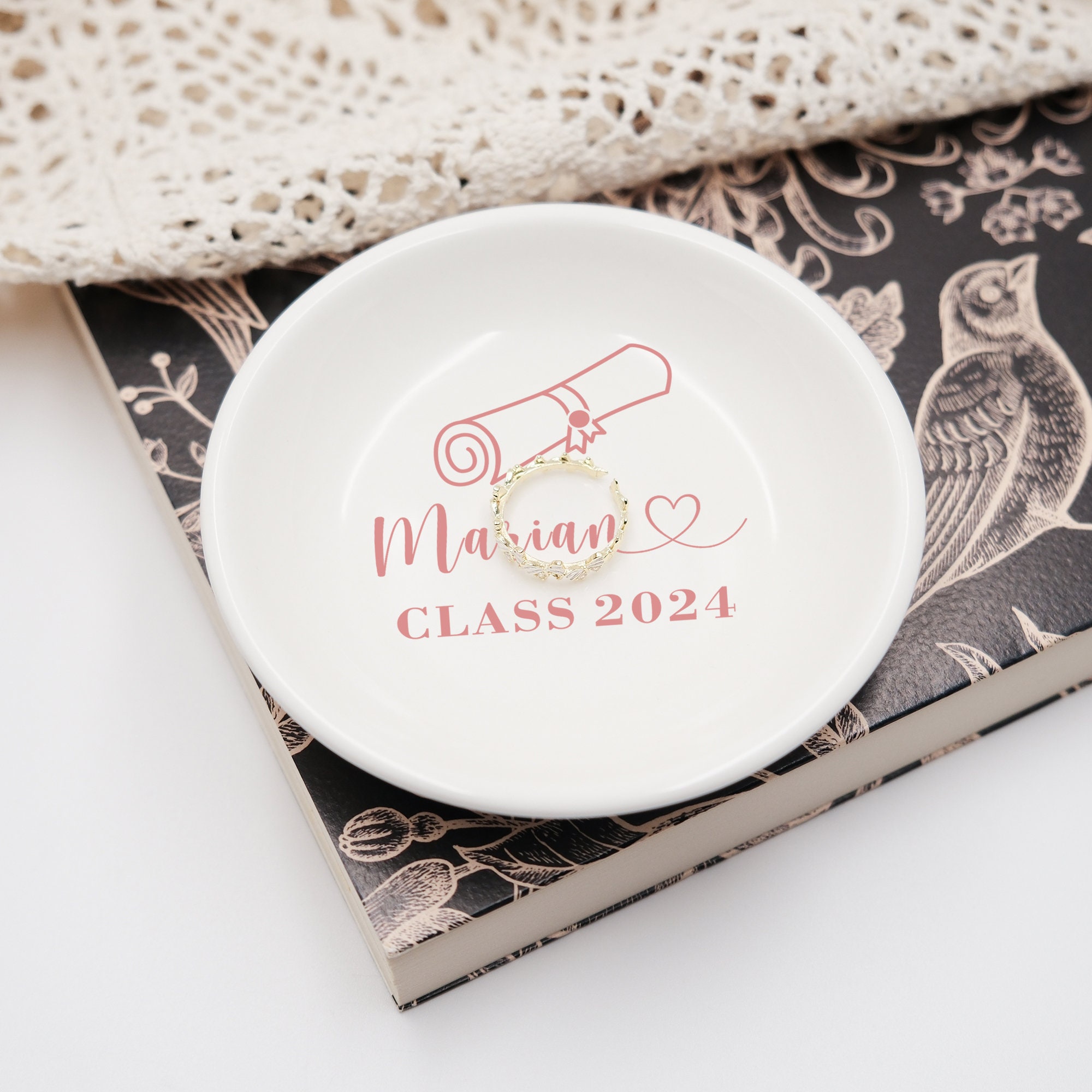 Graduation Gifts,custom Graduation Ring Dish,graduation Jewelry Dish ...