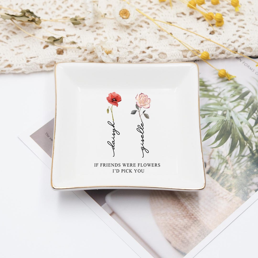 Custom Friendship Trinket Dish,bridesmaid Jewelry Dish,best Friends ...
