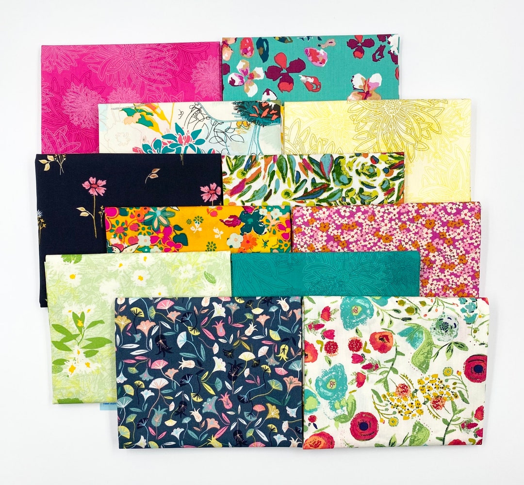 Bundle up 12 Fat Quarters Bundle Fabric Art Gallery Floralism Edition ...