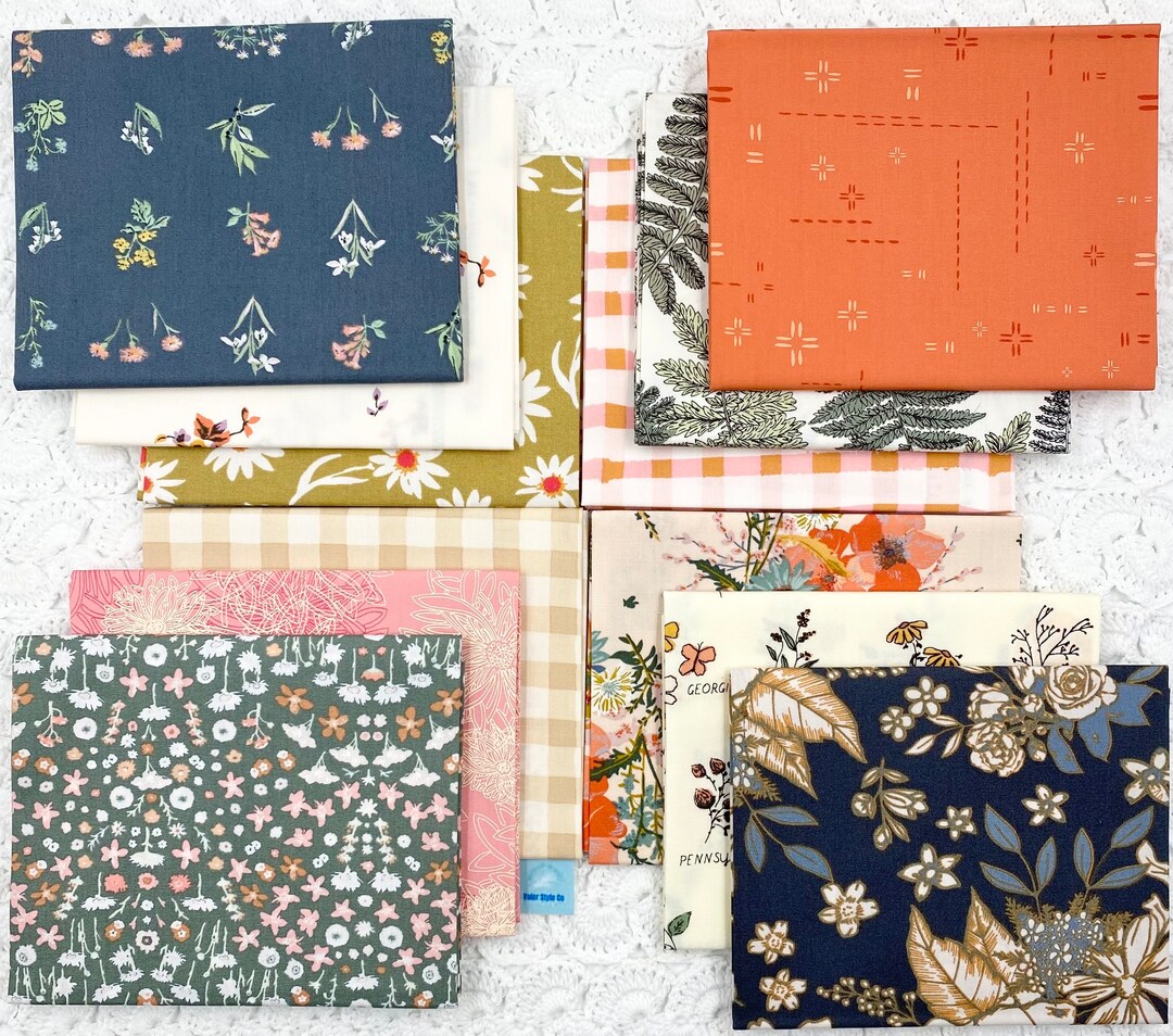 Bundle up 12 Fat Quarters Bundle Fabric Art Gallery Prairie Edition 100 ...