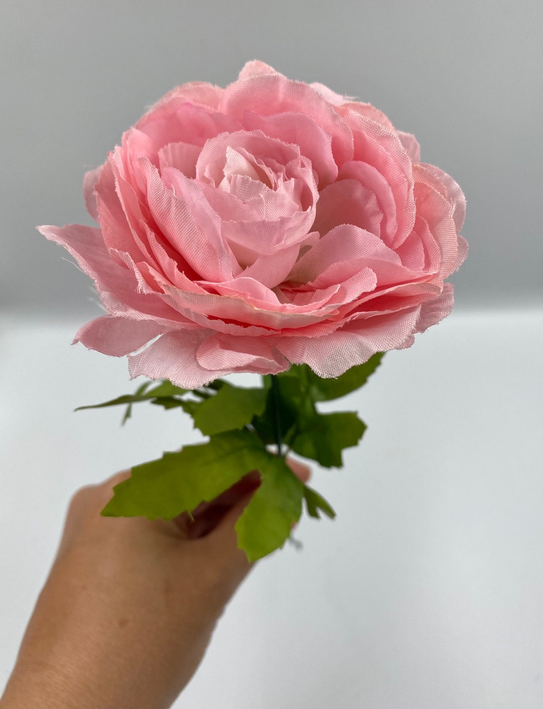 Faux Ranunculus Stem for Bridal Bouquet Bride Flower Valentine Gift ...