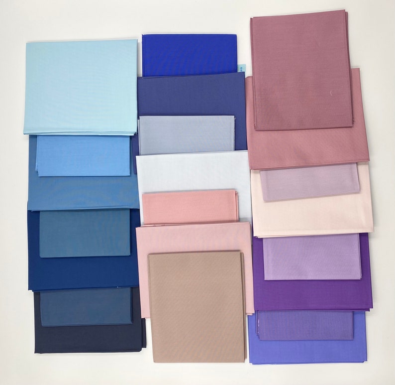Pure Solids 22 Fat Quarters Bundle Fabric Art Gallery Crystallizing Edition 100% Premium Cotton ...