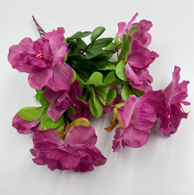 Faux Azalea Stem for Bridal Bouquet Bride Flower Valentine Azalea Gift ...