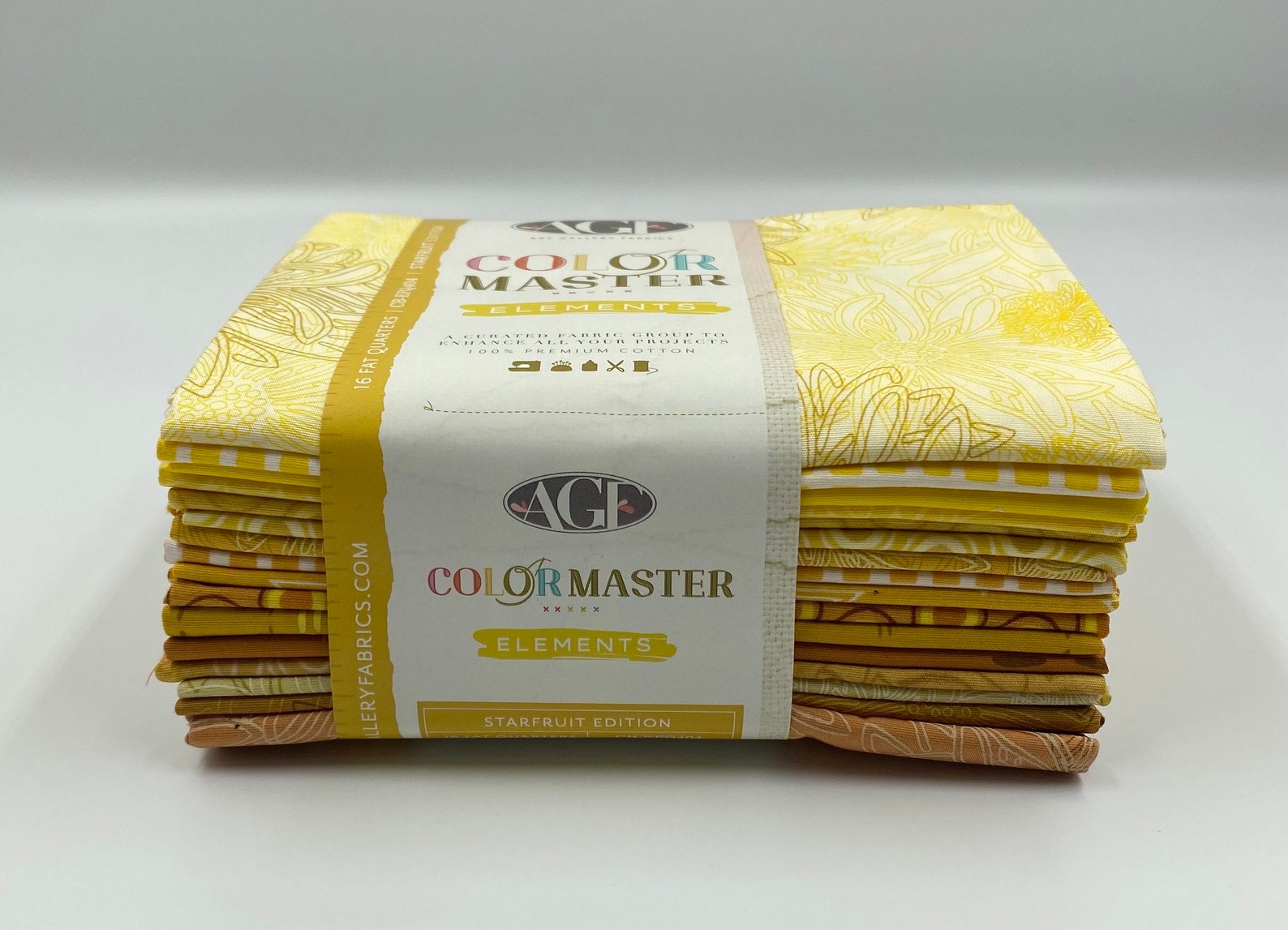 Color Master 16 Fat Quarters Bundle Fabric Art Gallery Starfruit ...
