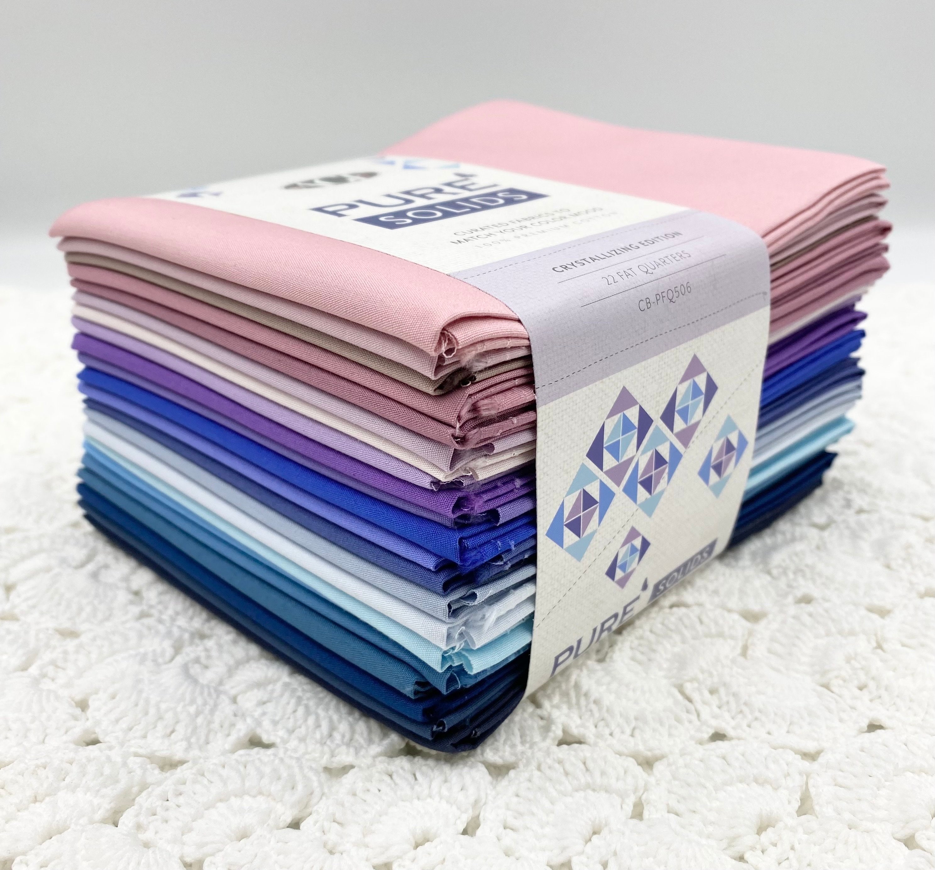 Pure Solids 22 Fat Quarters Bundle Fabric Art Gallery Crystallizing ...
