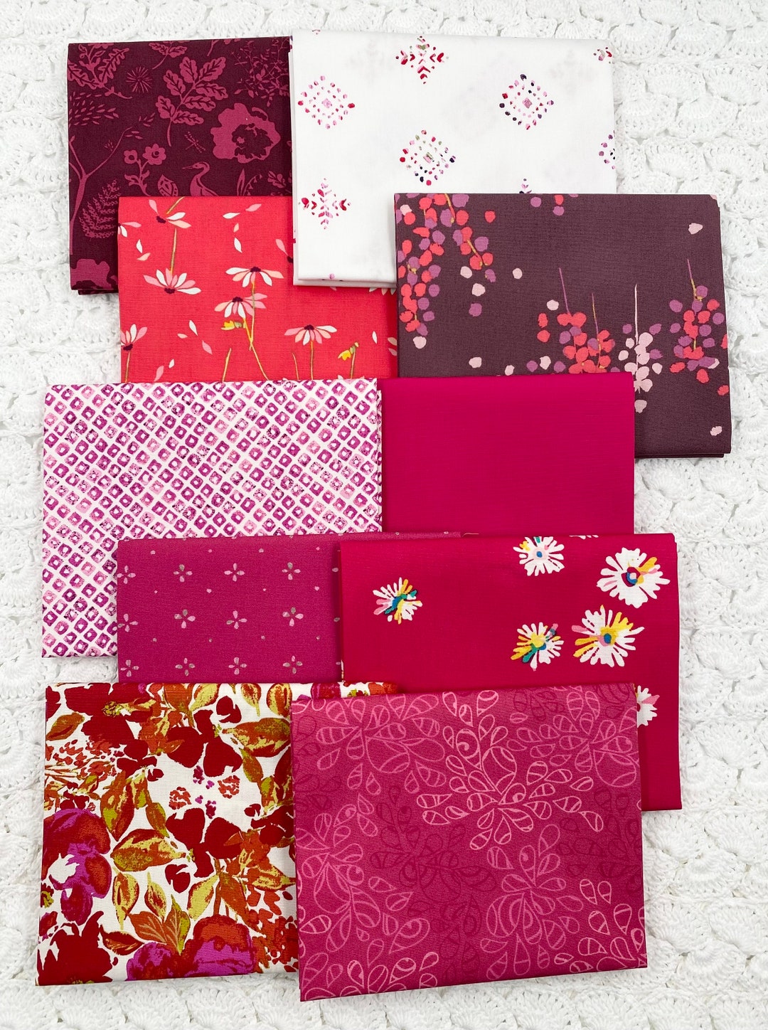 Color Master 10 Fat Quarter Bundle Fabric Art Gallery Pomegranate Tart ...