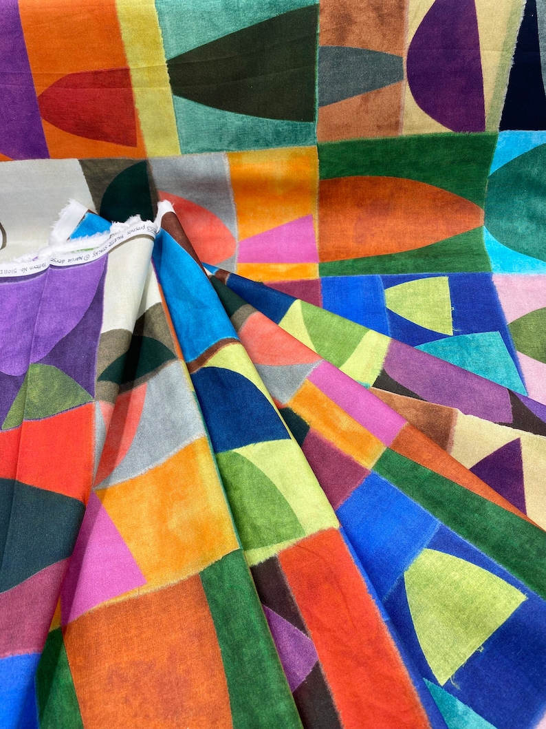 Windham Fabrics Multi Color Geometric Cotton Fabric 100 Percent Cotton ...