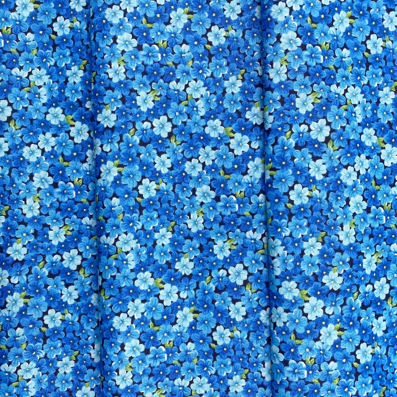 Blue Quilting Fabric - Etsy