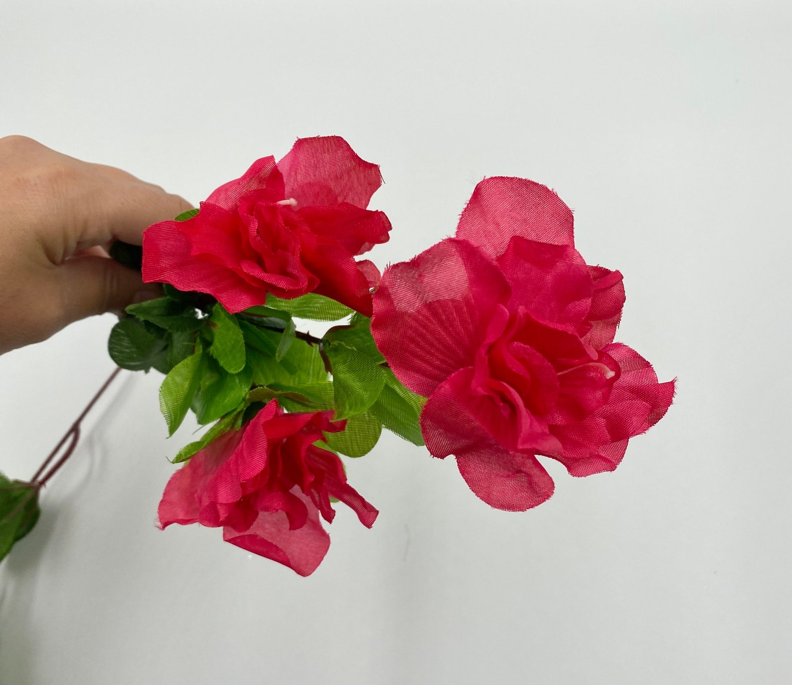 Faux Azalea Stem for Bridal Bouquet Bride Flower Valentine Azalea Gift ...