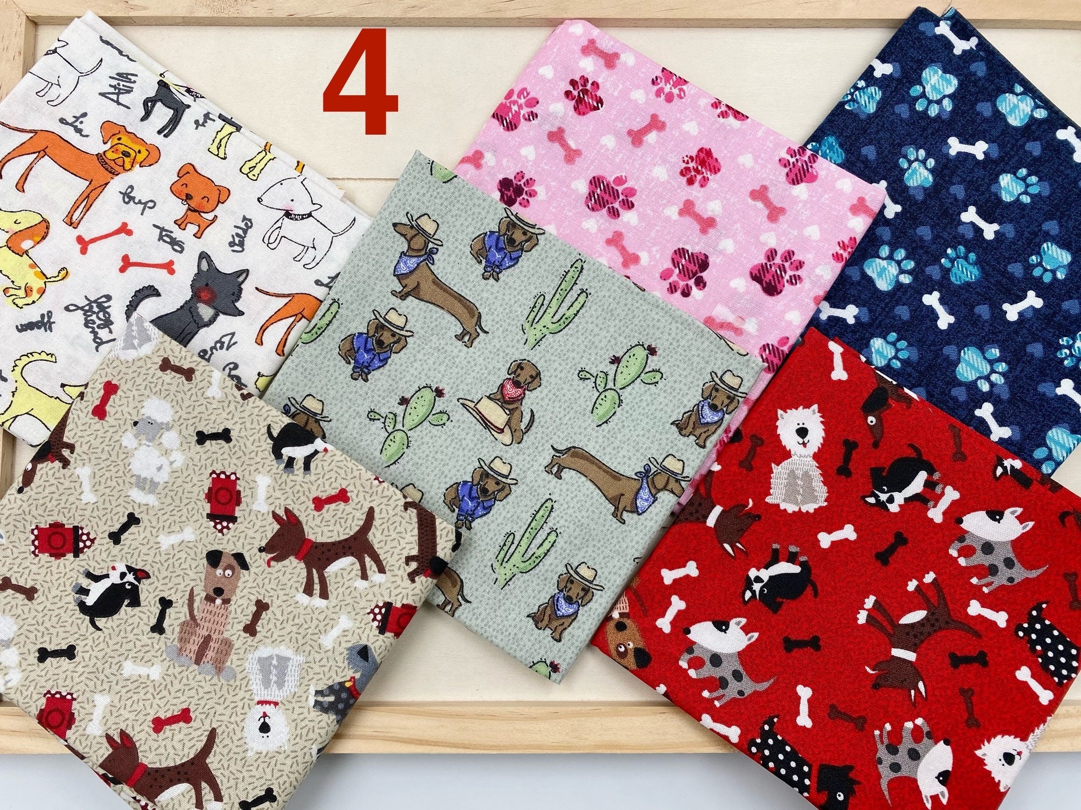 Animal Themed Fat Quarters Bundle Variety 100% Premium Cotton Fabric ...