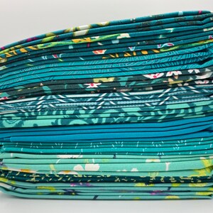 Color Master 10 Half Yards Bundle Fabric Art Gallery Teal Thoughts Edition 100% Premium Cotton ...
