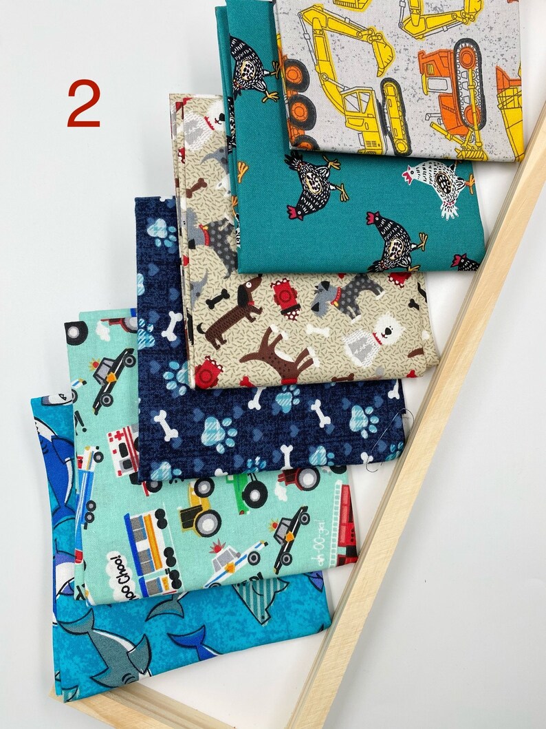 Animal Themed Fat Quarters Bundle Variety 100% Premium Cotton Fabric ...