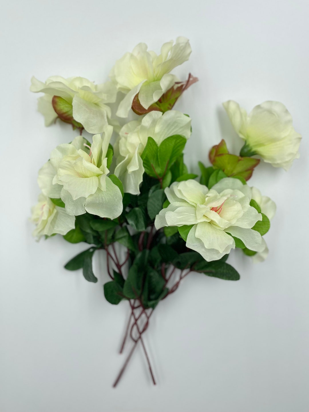 Faux Azalea Stem for Bridal Bouquet Bride Flower Valentine Azalea Gift ...
