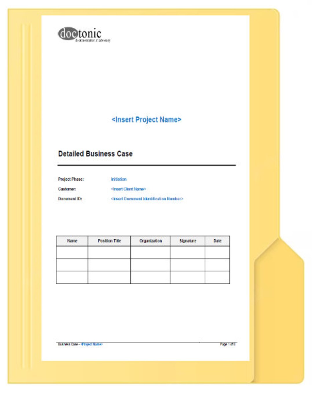 Detailed Business Case Template - Etsy