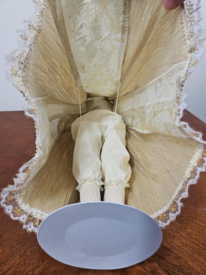 Angel Collection 1997 Victorian Rose Porcelain Angel Doll Gold Dress ...