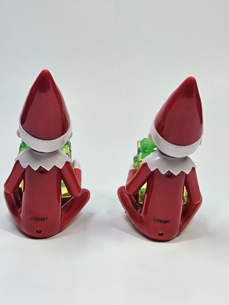 Vintage Elf on the Shelf Figures Set of 2 – Cross-legged Christmas ...