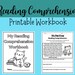 Reading Comprehension Printable Workbook With Cover-passages for ...