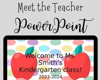 Editable COLORFUL Back to School Night Powerpoint Template | Open House ...