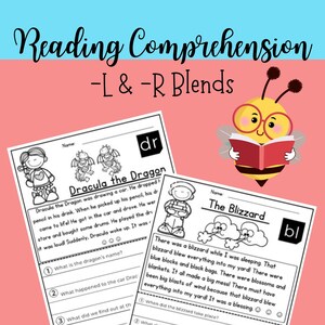 L & R Blends Reading Comprehension Passages With Questions-printable ...