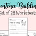 Sentence Building Worksheets-read, Trace, Write, and Cut & Paste the ...