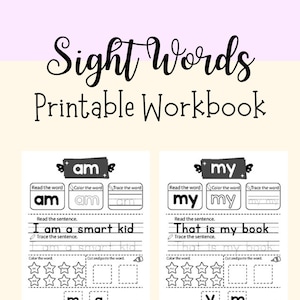 117 Page Sight Word Workbook-printable No Prep Sight Word Practice ...
