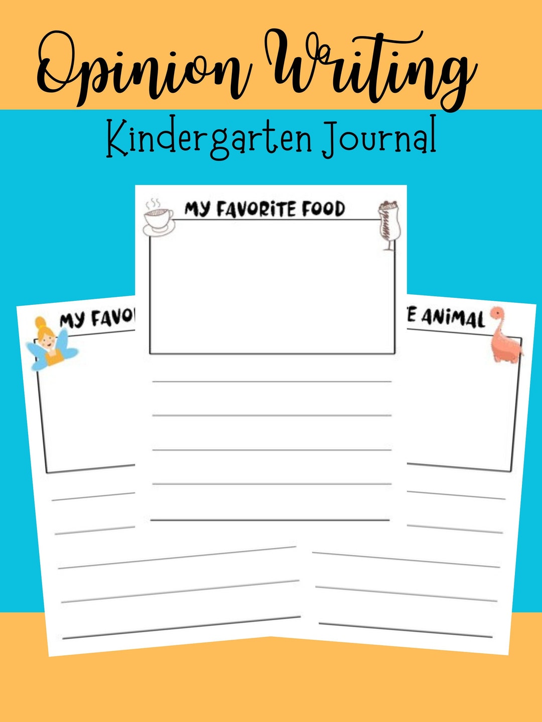 Printable Opinion Writing Journal for Kindergarten to 2nd Grade ...