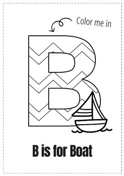 My Alphabet Printable Coloring Book With Cover Page-prek to ...
