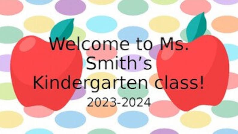 Editable Meet the Teacher Powerpoint-back to School-first Day of School ...