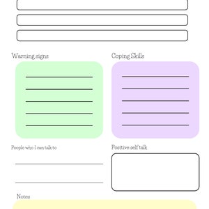 Behavior Workbook for Students-coping Skills-behavior Chart-trigger ...