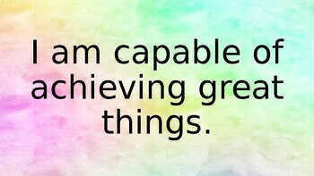 Daily Affirmations PPT for Student-50 Unique Affirmations to ...