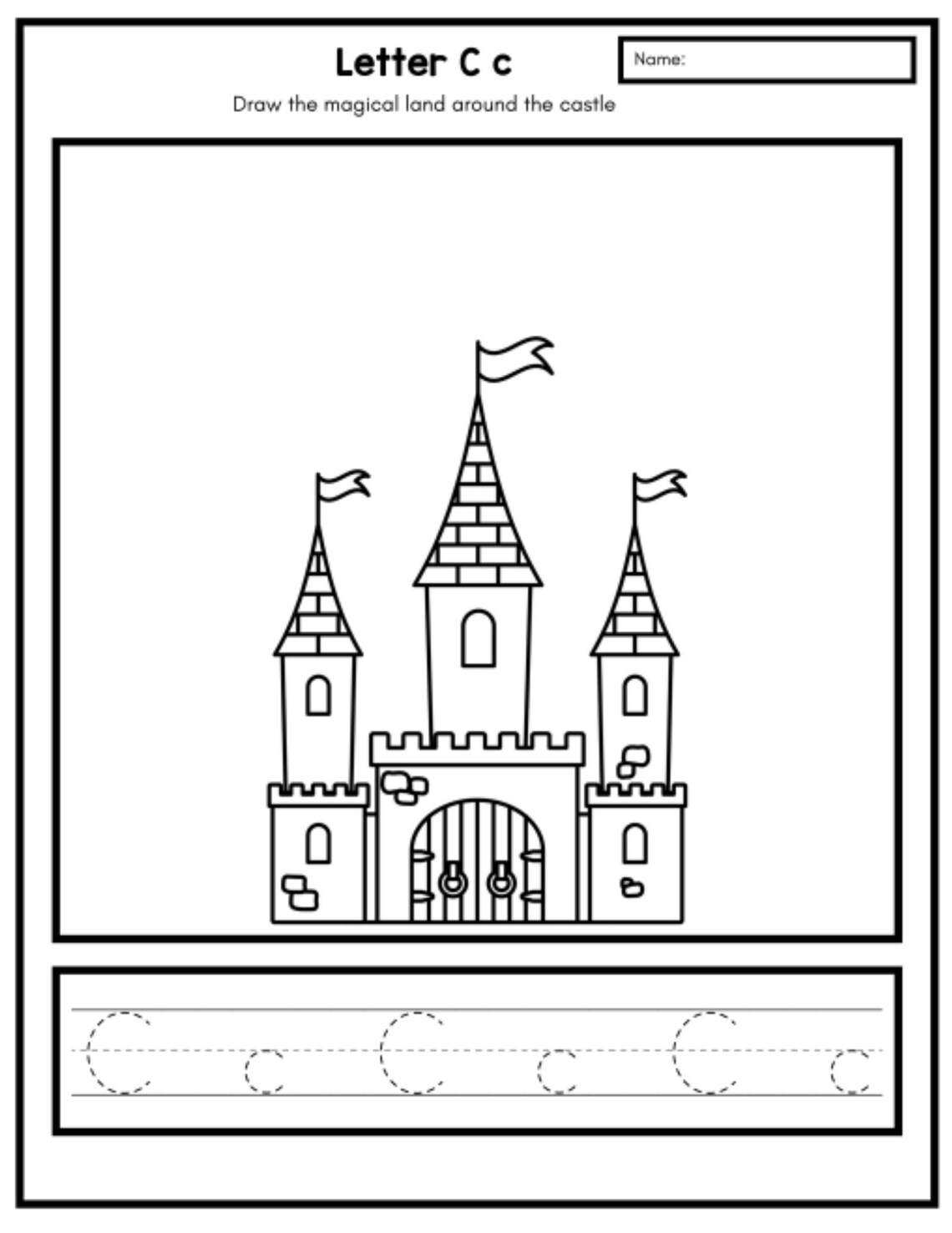 Alphabet Draw & Trace Printable Workbook With Cover-prek to 1st Grade ...