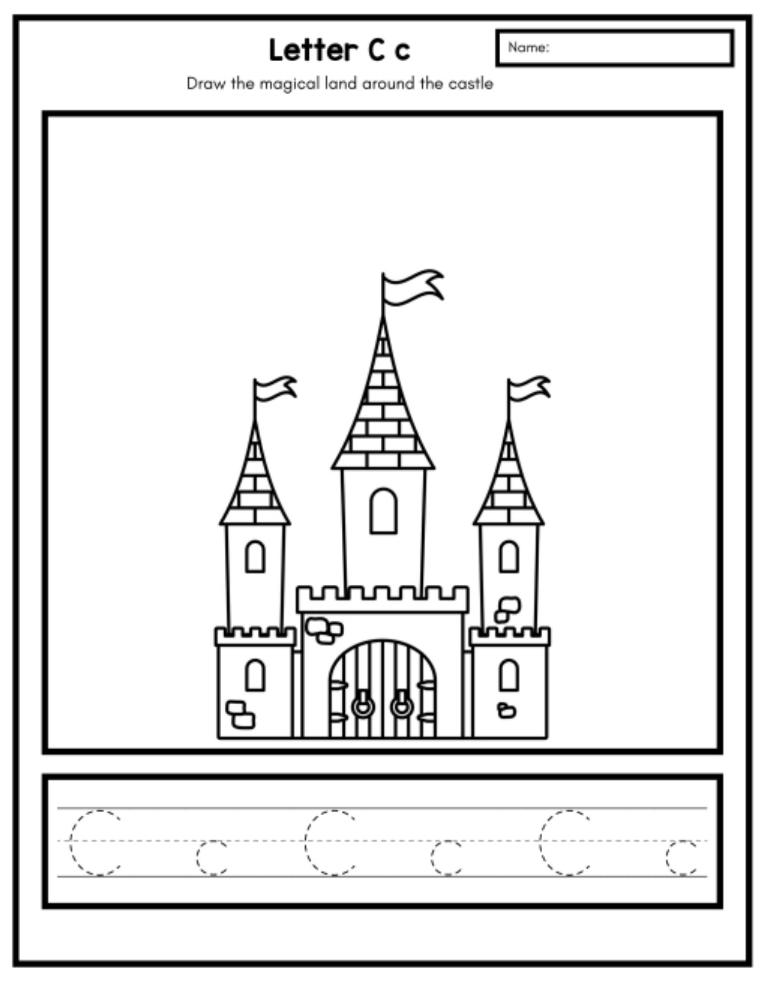 Alphabet Draw & Trace Printable Workbook With Cover-prek to 1st Grade ...