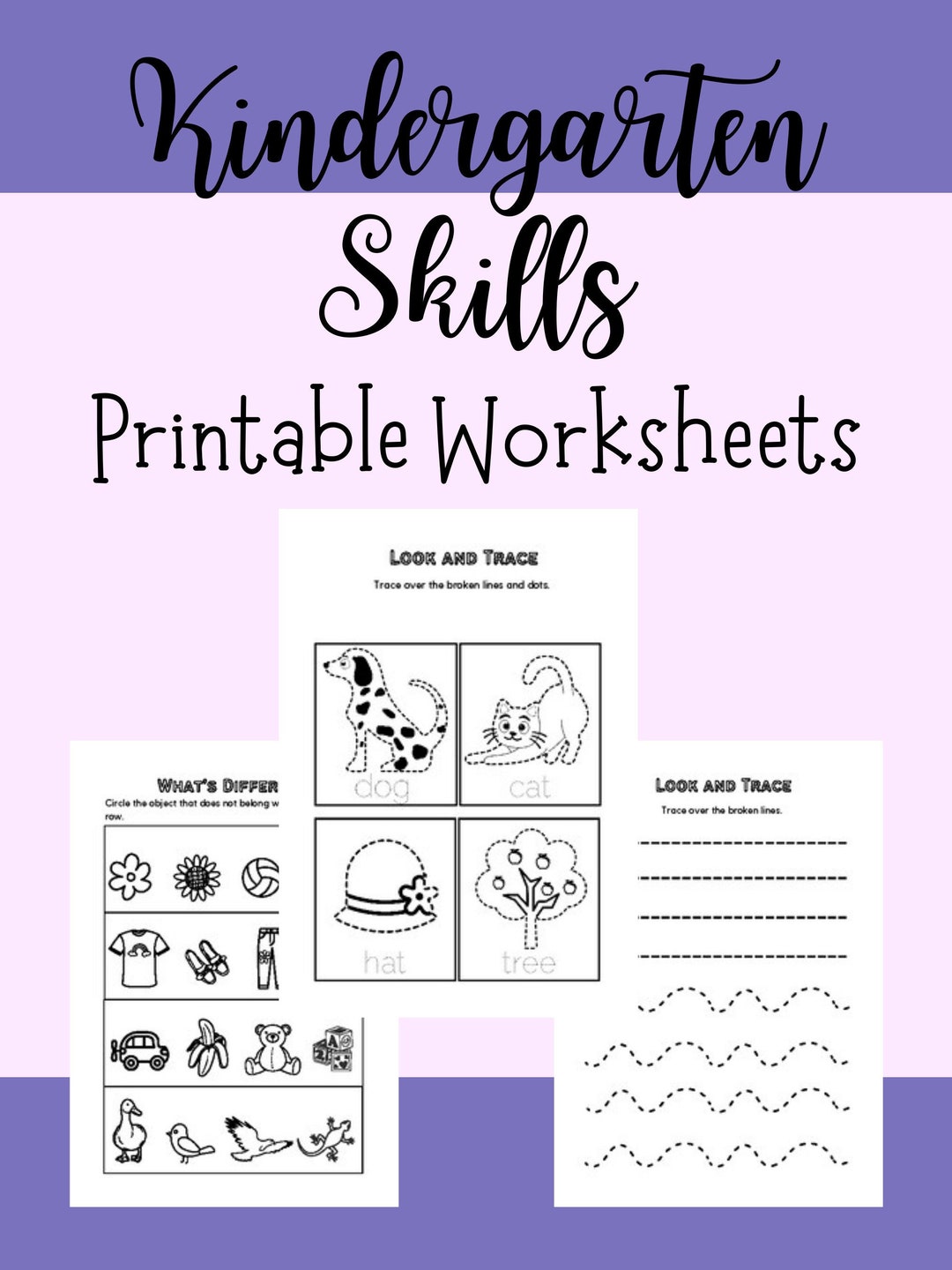 Building Blocks Worksheets-41 Pages of Prek & Kindergarten Skills ...