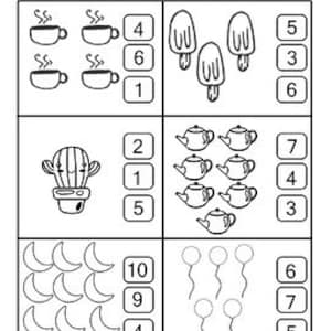 Kindergarten Math Workbook-all About the Numbers 1 to 10-tracing ...