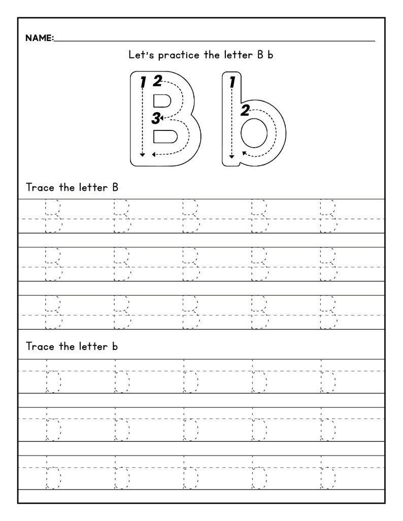 Printable Alphabet Tracing Worksheets - 26 Pages With Stroke Order ...