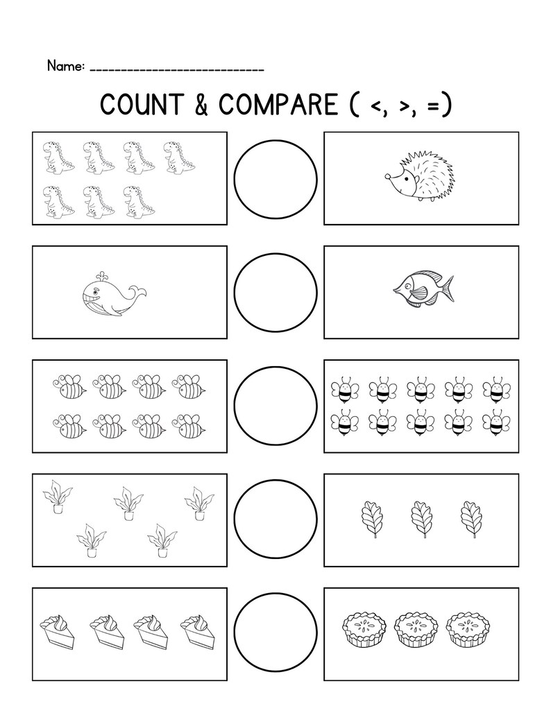 I Know My Numbers 1 to 10 Workbook-fun Prek to 1st Grade Math Printable ...